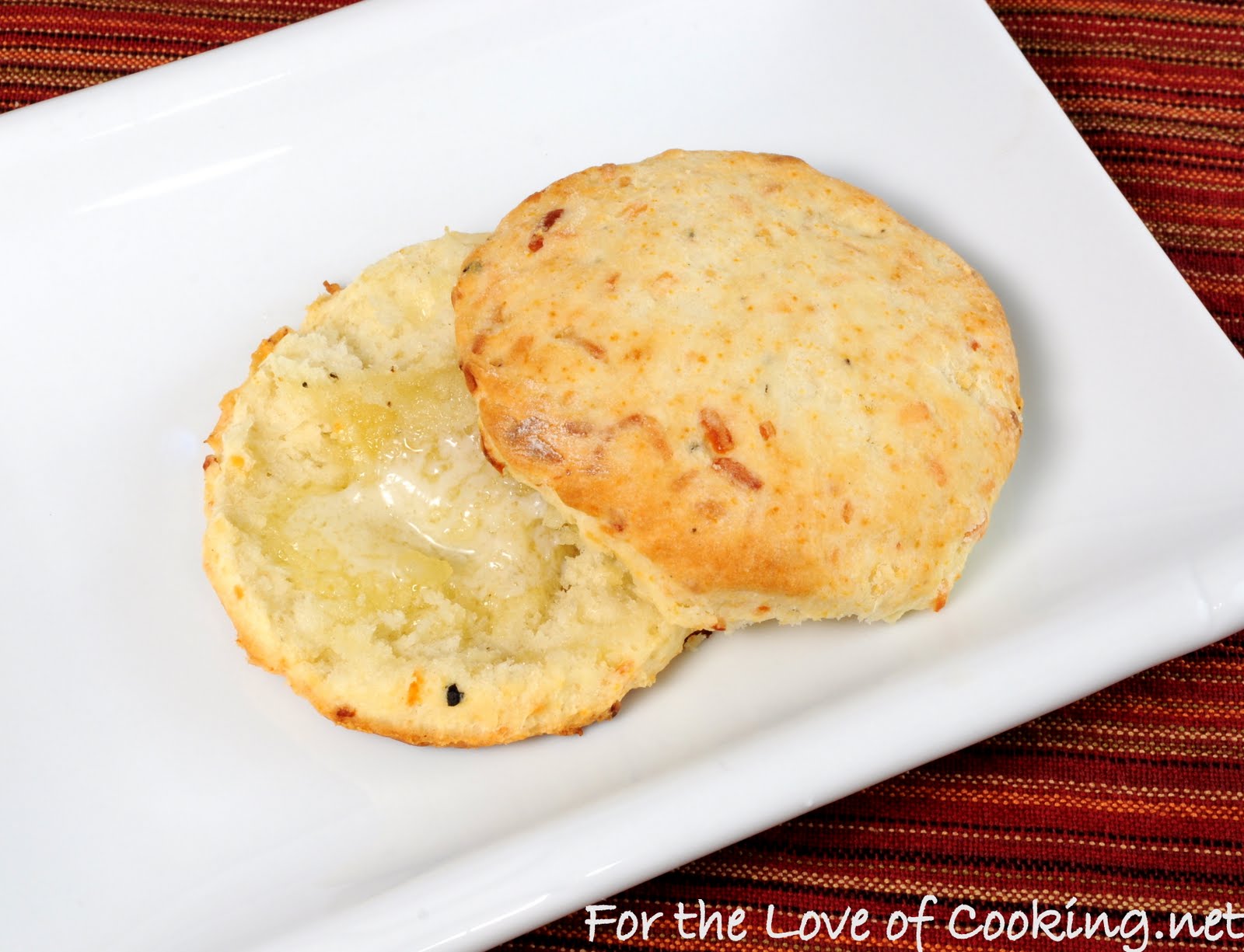 Parmesan and Black Pepper Biscuits | For the Love of Cooking
