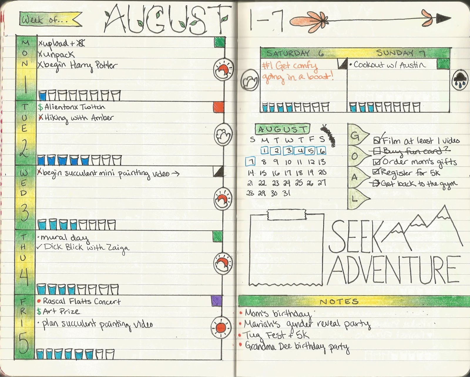 Painting My Blank Canvas: My First Bullet Journal! | COMPLETED