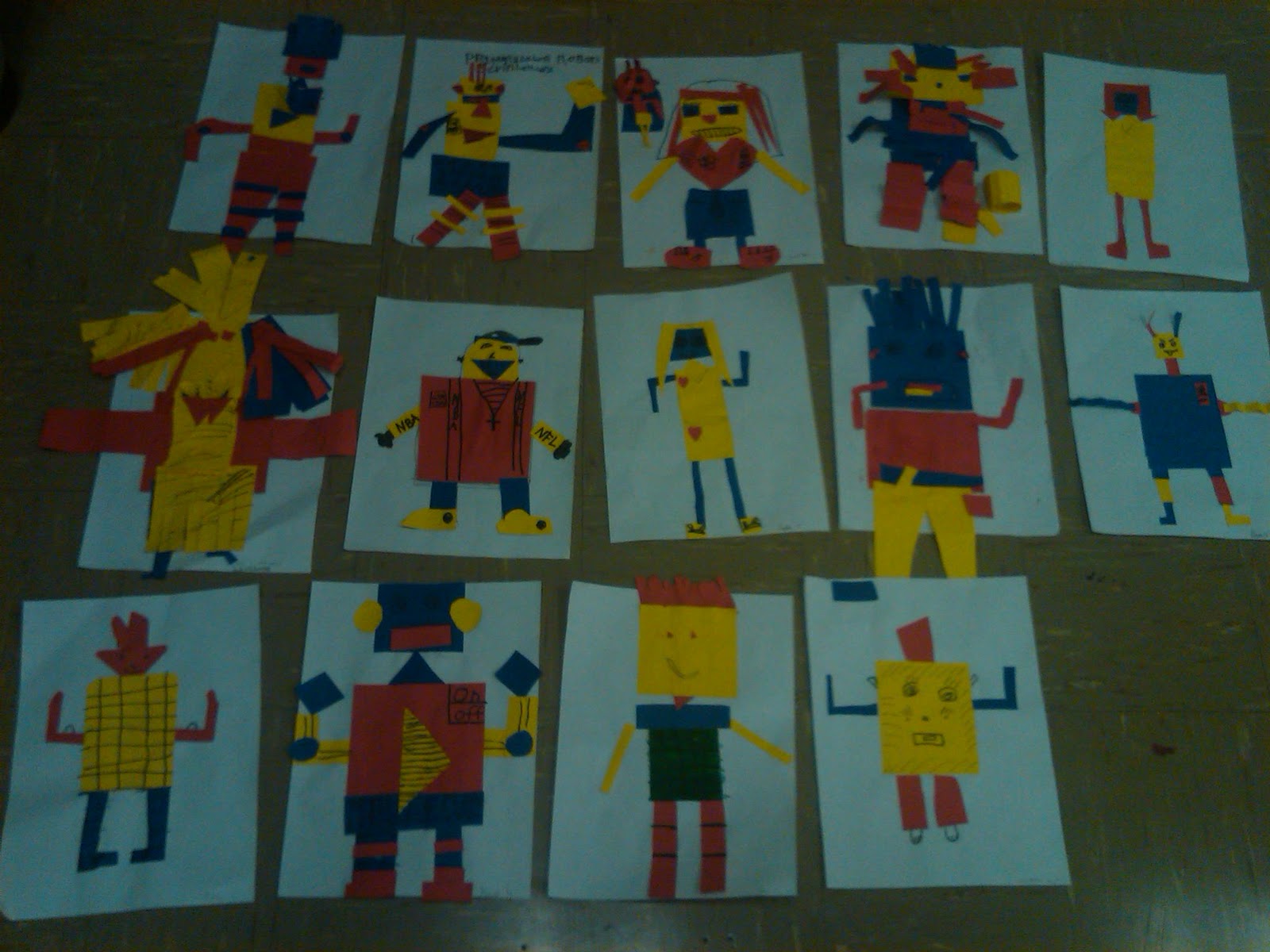 Elements of a Young Artist: Primary Color Robots