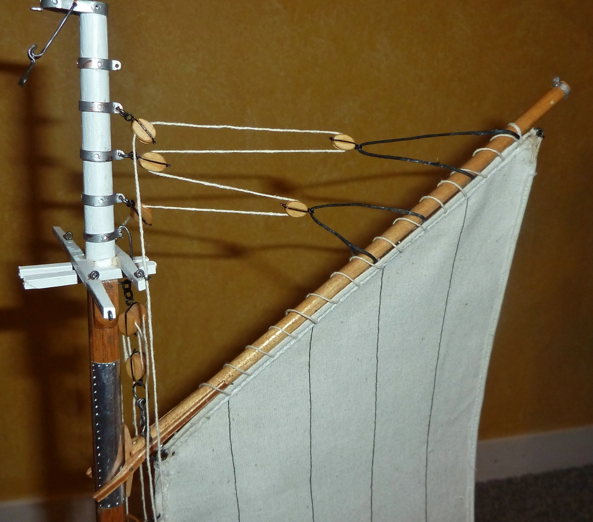 Model Build - Bluenose II: 10 - Sails, and a bit of Rigging