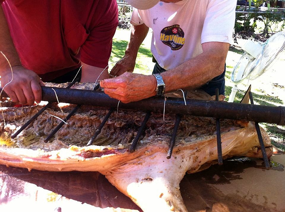El Bohío de María : El LECHÓN EN SU VARA