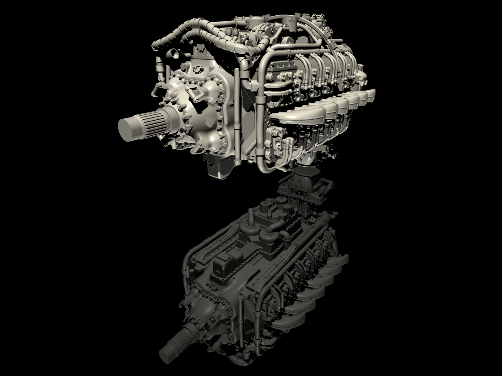 1/32 Hawker Tempest - engine
