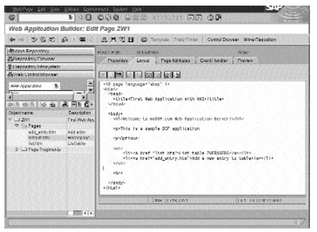 SAP Web Application Server and Business Server Pages - SAP ABAP