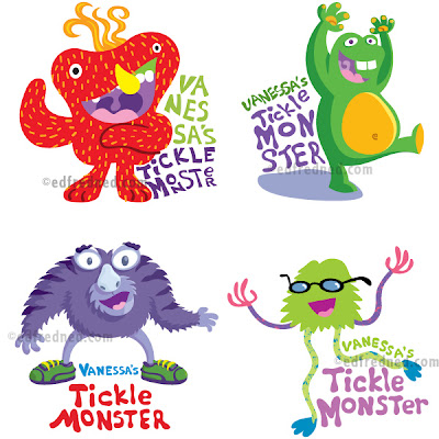 edfredned's sketch blog: Tickle Monsters