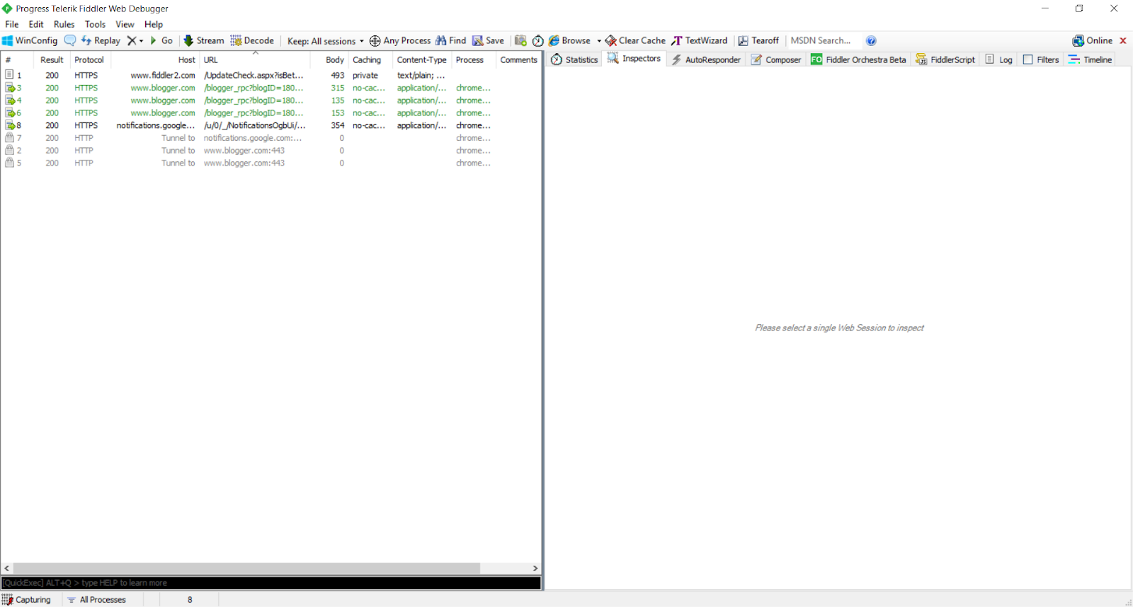 Sniffing Android API