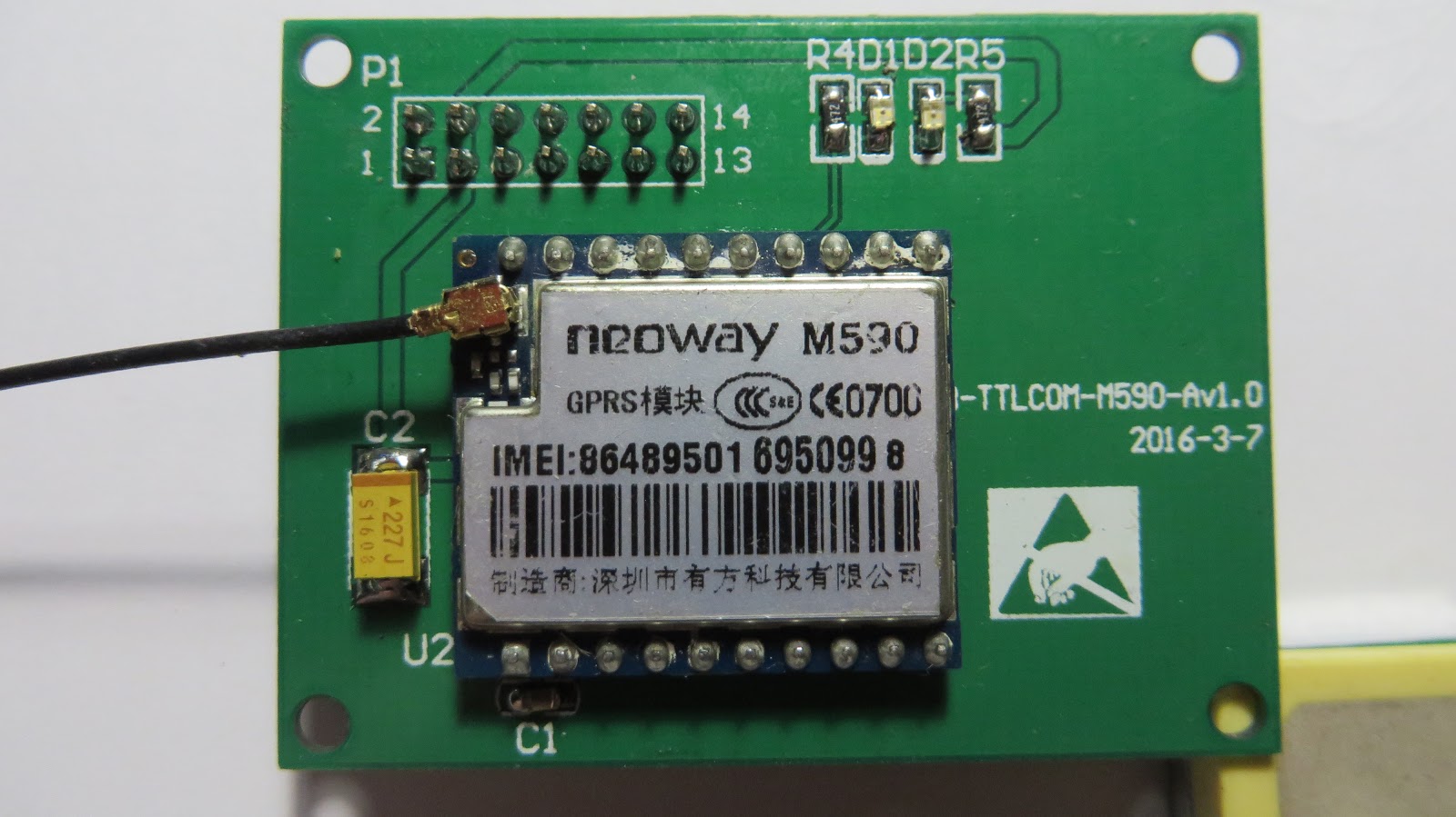 SMS GPS-tracker with Neoway M590 and ublox NEO-6 part 1. Gathering ...