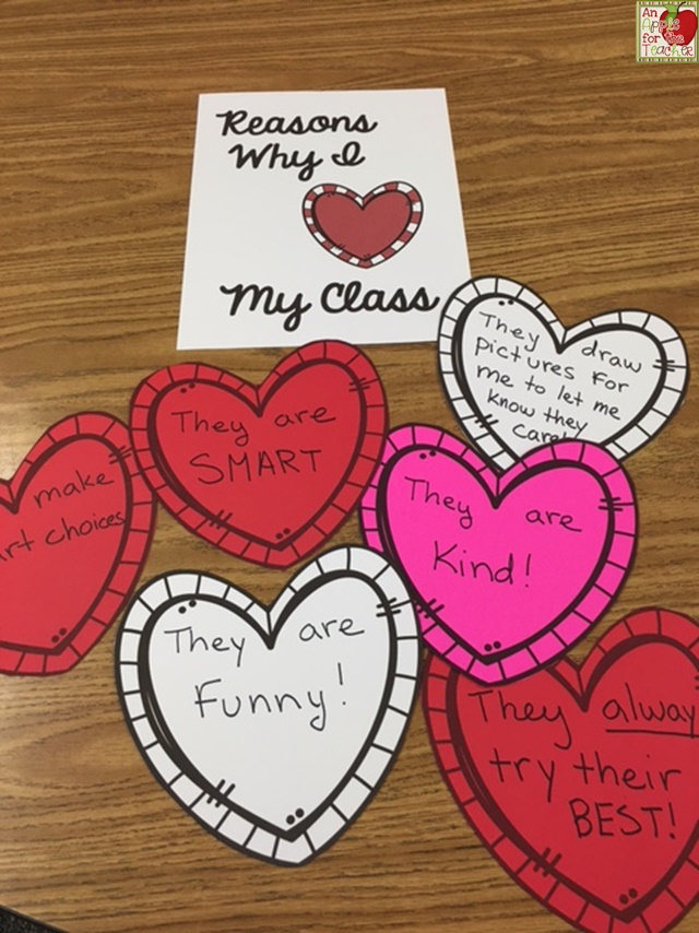 An Apple For The Teacher: Reasons Why I Love My Class - Valentine's Day ...