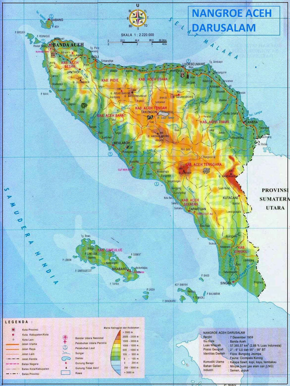 PETA-LAMBANG-DATA & PROFIL PROVINSI NAD - freewaremini