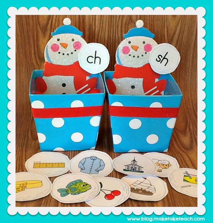 Snowball Sorting Digraphs - Classroom Freebies