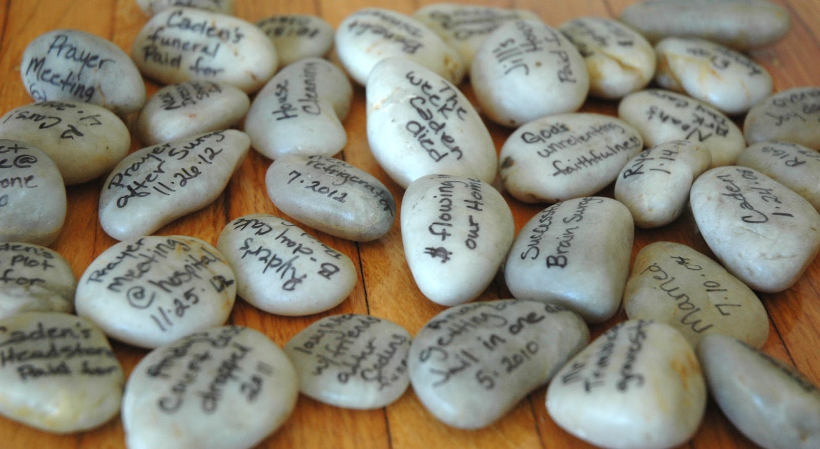 To bring Him glory...: Rocks of remembrance