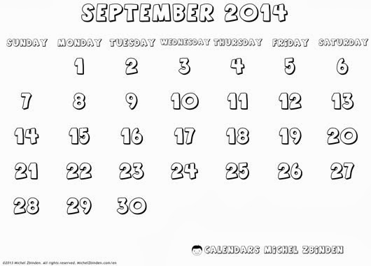 September Blank calendar 2014 | 2016 Blank Calendar - calendar en - WWW ...