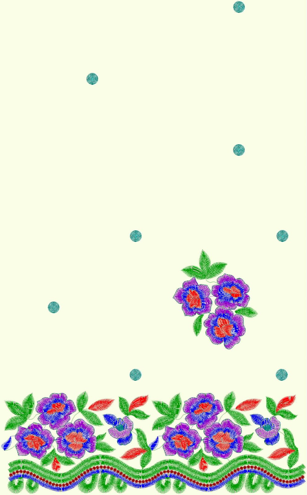 EmbDesignTube: Ethnic Sari Border Pallu Embroidery Designs