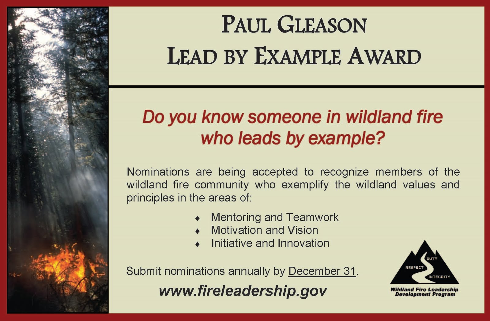 Wildland Fire Leadership: Boise Helitack Receives the Lead by Example ...