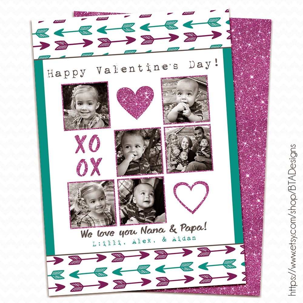 Valentine Photo Cards + Free Valentine Printable