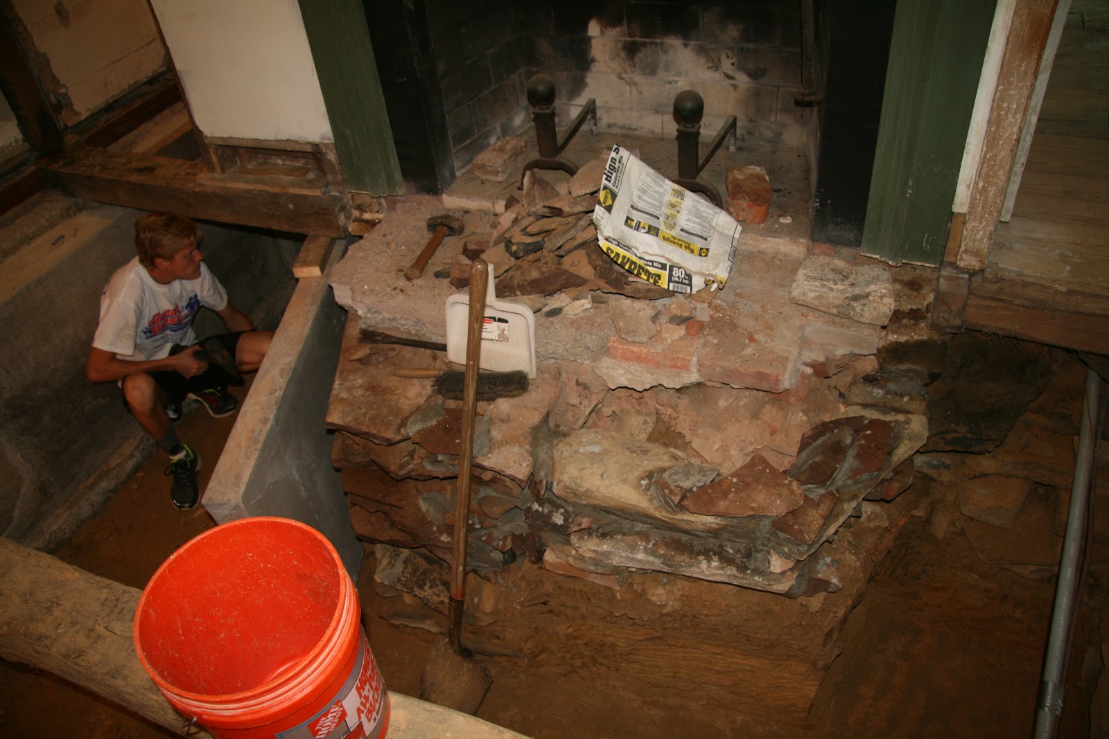 An Old Farm: Fortifying the Fireplace Foundation