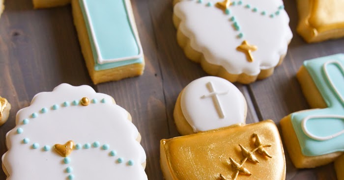First Communion Cookie Set for Tony | Bake at 350°