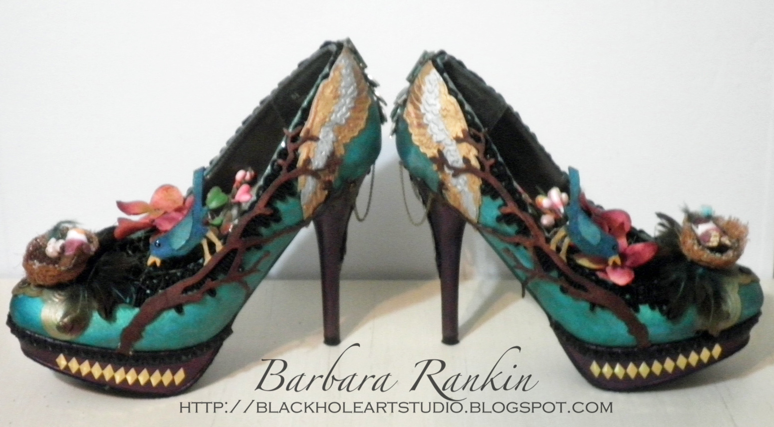 Black Hole Art Studio: Altered Shoe Blog Hop with ColourArte