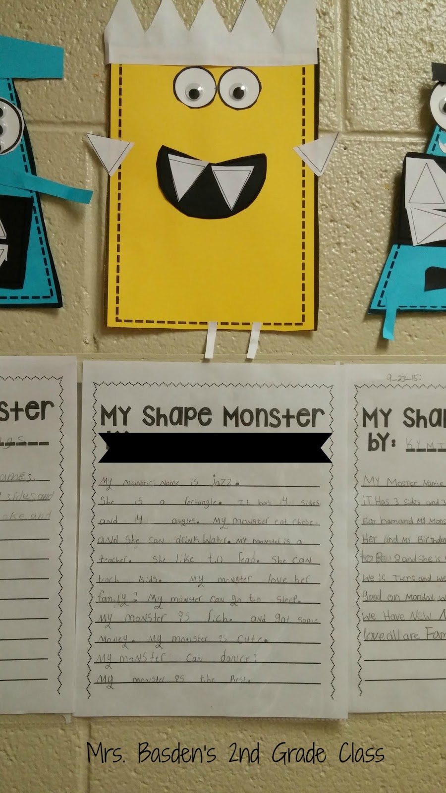 Mrs. Basden's Second Grade Class: Catching up on activities -- Shape ...