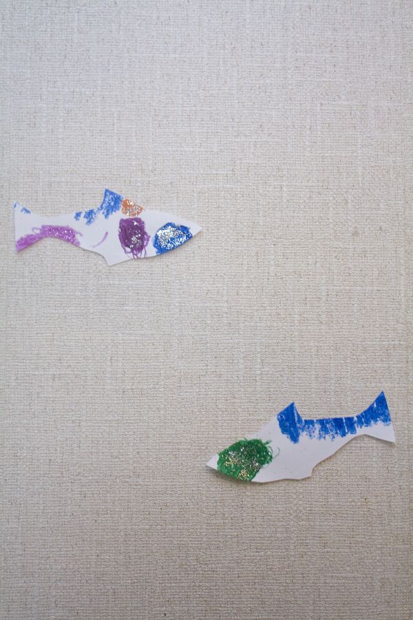 Glittery Melted Crayon Fish - Life with Moore Babies