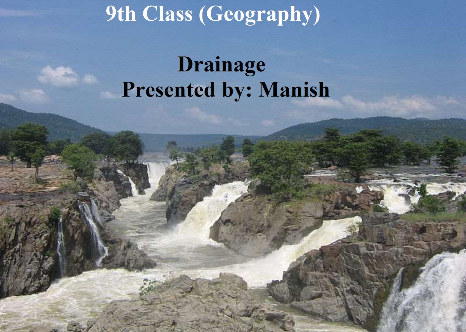 Drainage Ch 3 Class 9th Geography