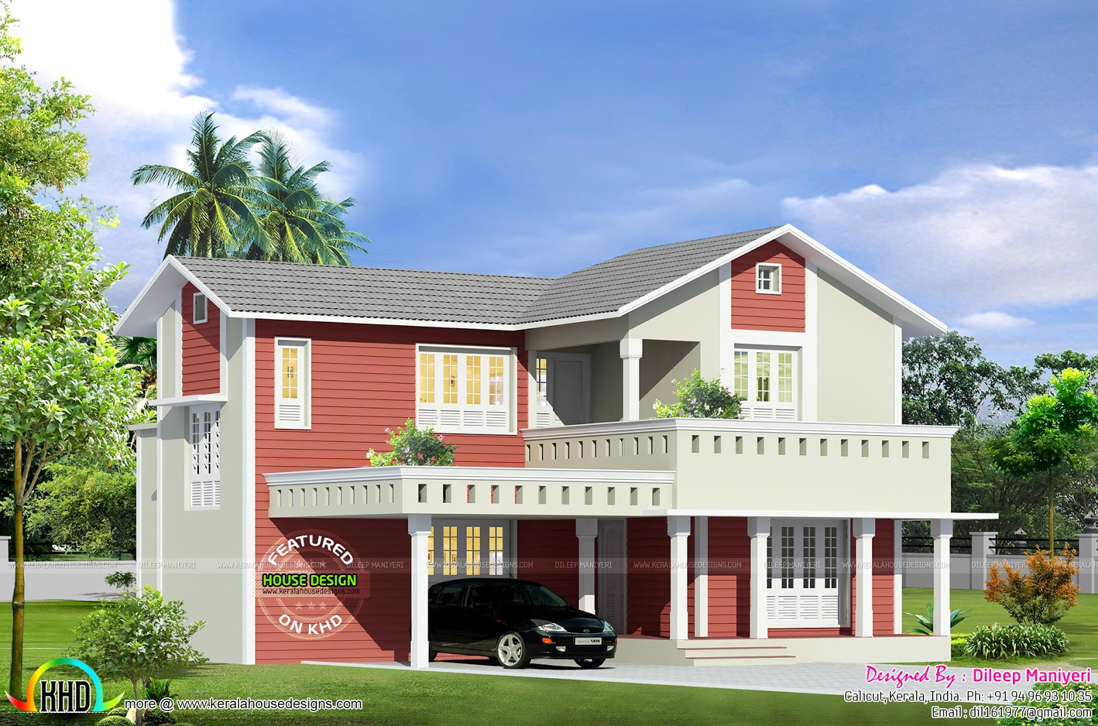 220 sq-yd English style villa - Kerala Home Design and Floor Plans - 9K ...