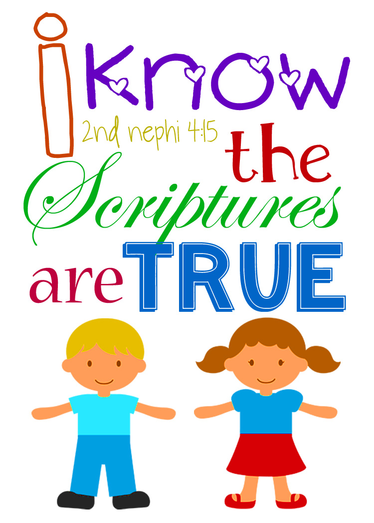 My Craft Journal: I Know the Scriptures are True!