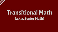 IVC Guidance Resources: Transitional Math Class