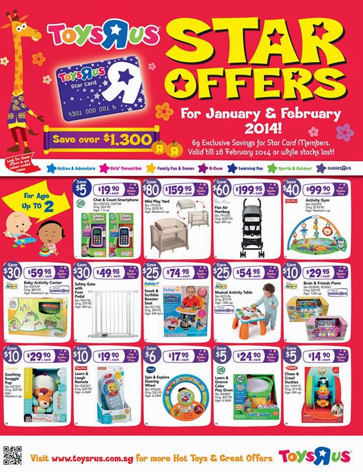 Tua Lobang: TOYS R US Star Offers (Jan & Feb 2014)