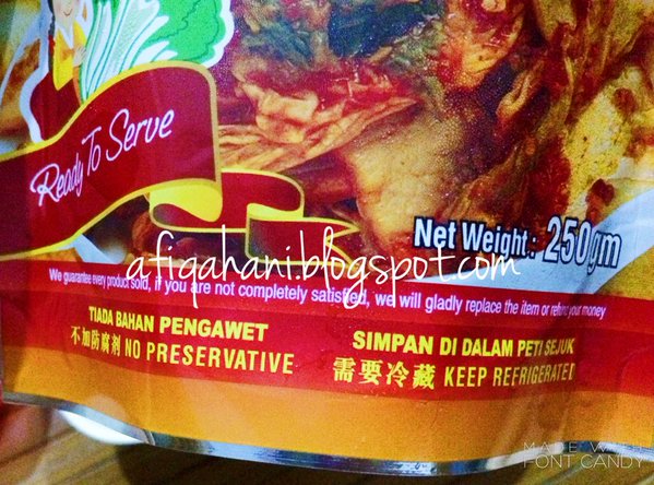Kimchi Maggi Halal - Afiqah Hani Baharom