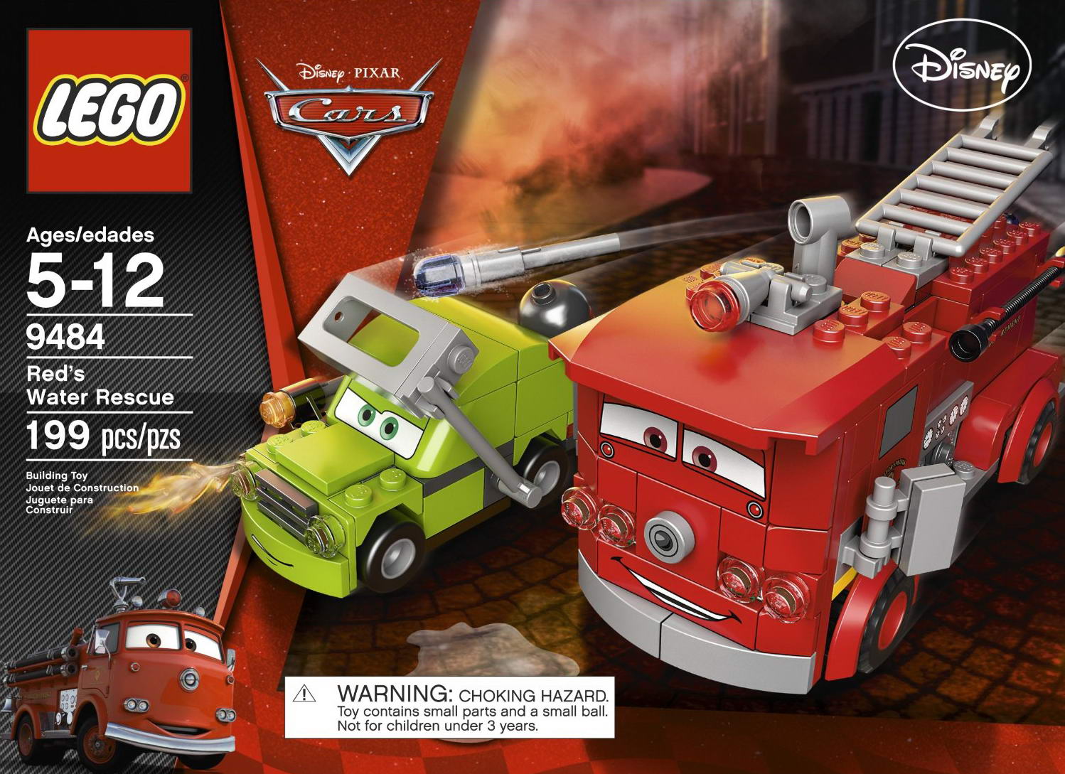 oneTWOBRICK.com: set database: LEGO 9484 red's water rescue