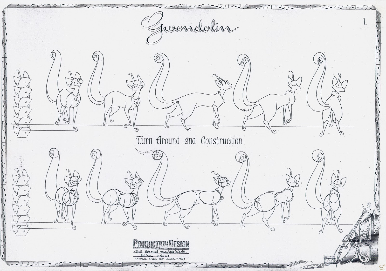 Living Lines Library Die Furchtlosen Vier The Fearless Four 1997 Model Sheets