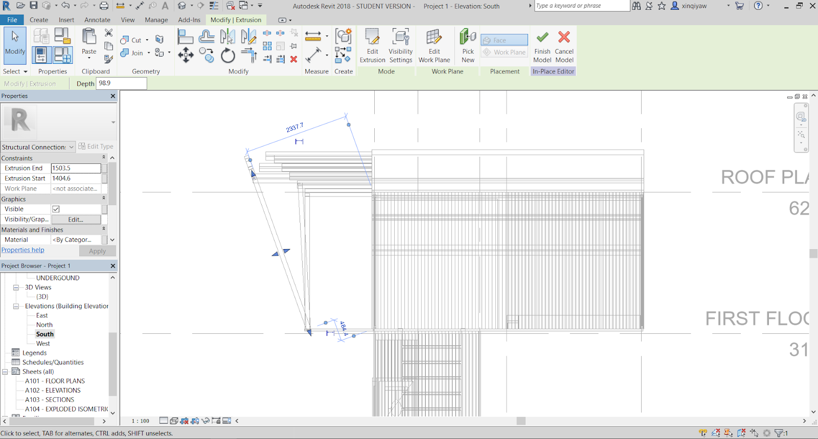 Computer Applications - Project 1: Revit Modeling & Documentation