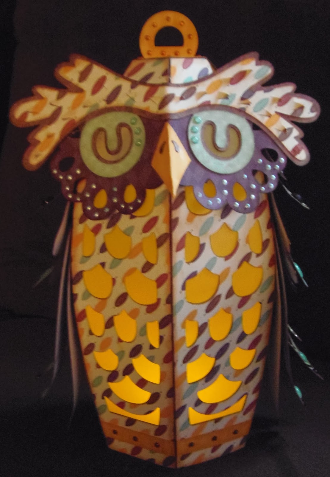 The Paper Beehive: Autumn Owl Lantern