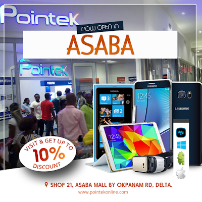 Pointek, The Award Wining Mobile Phone of the Year Opens at Asaba