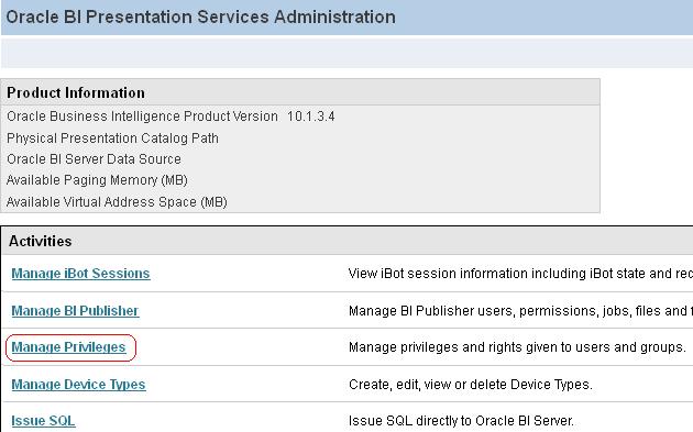 Execute Direct SQL (Direct Database Request) feature in OBIEE Execute Direct SQL (Direct Database Request) feature in OBIEE