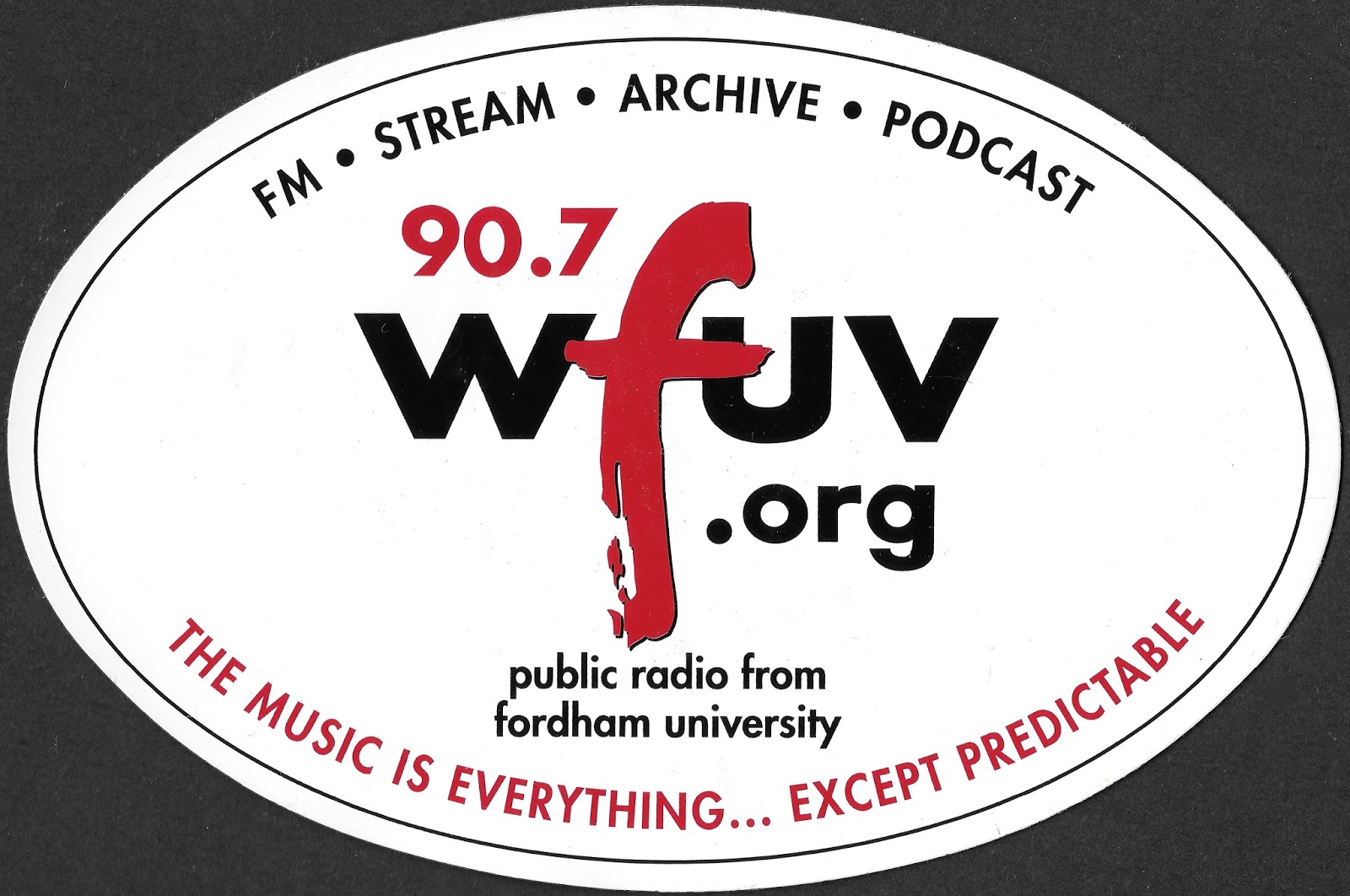Radio Sticker of the Day: WFUV