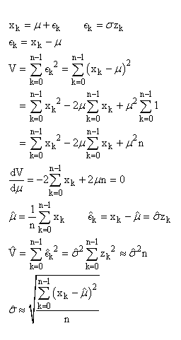 httprover's 2nd blog: Least Squares Estimates of the Mean and Standard ...