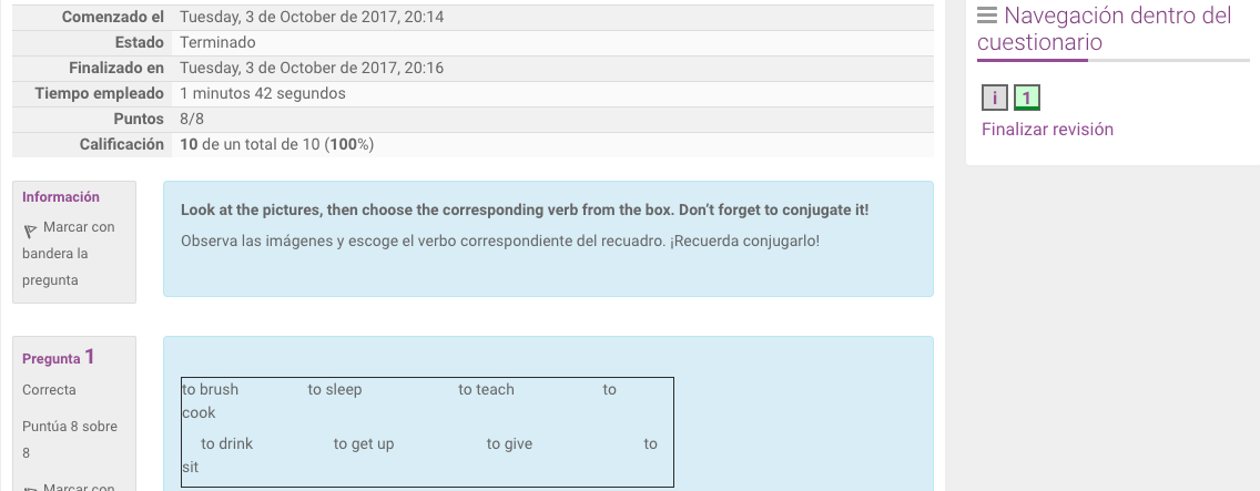 cosas sin sentido: Practice Exercise: Present tense (Prepa en linea, Modulo 6, Semana 3)