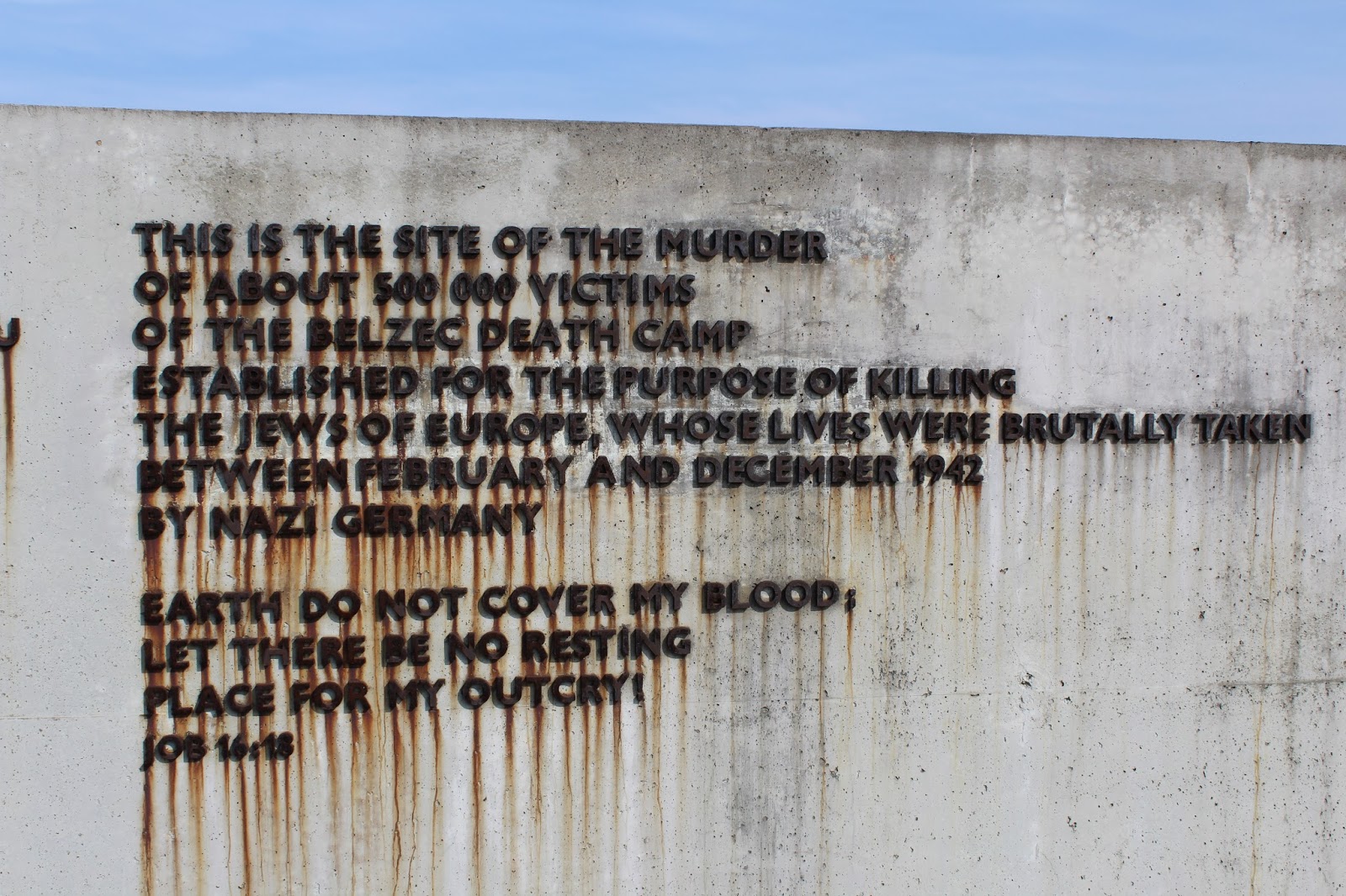 Death Camps In Poland: Visit to Belzec extermination camp memorial