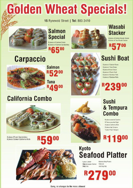 Golden Wheat Sushi, Thai, Restaurant