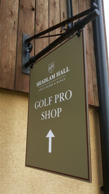 The Green I Signs Blog: Golf Pro Shop signs for the Headlam Hall Hotel ...