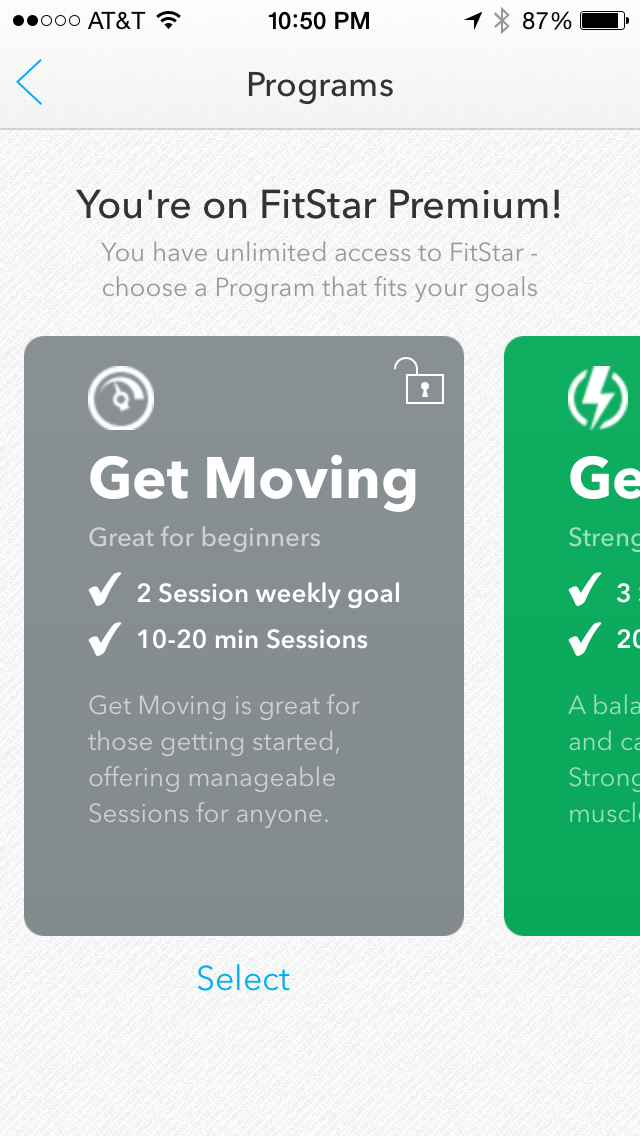 And Other Movie Cliches: Fitness review -- FitStar app