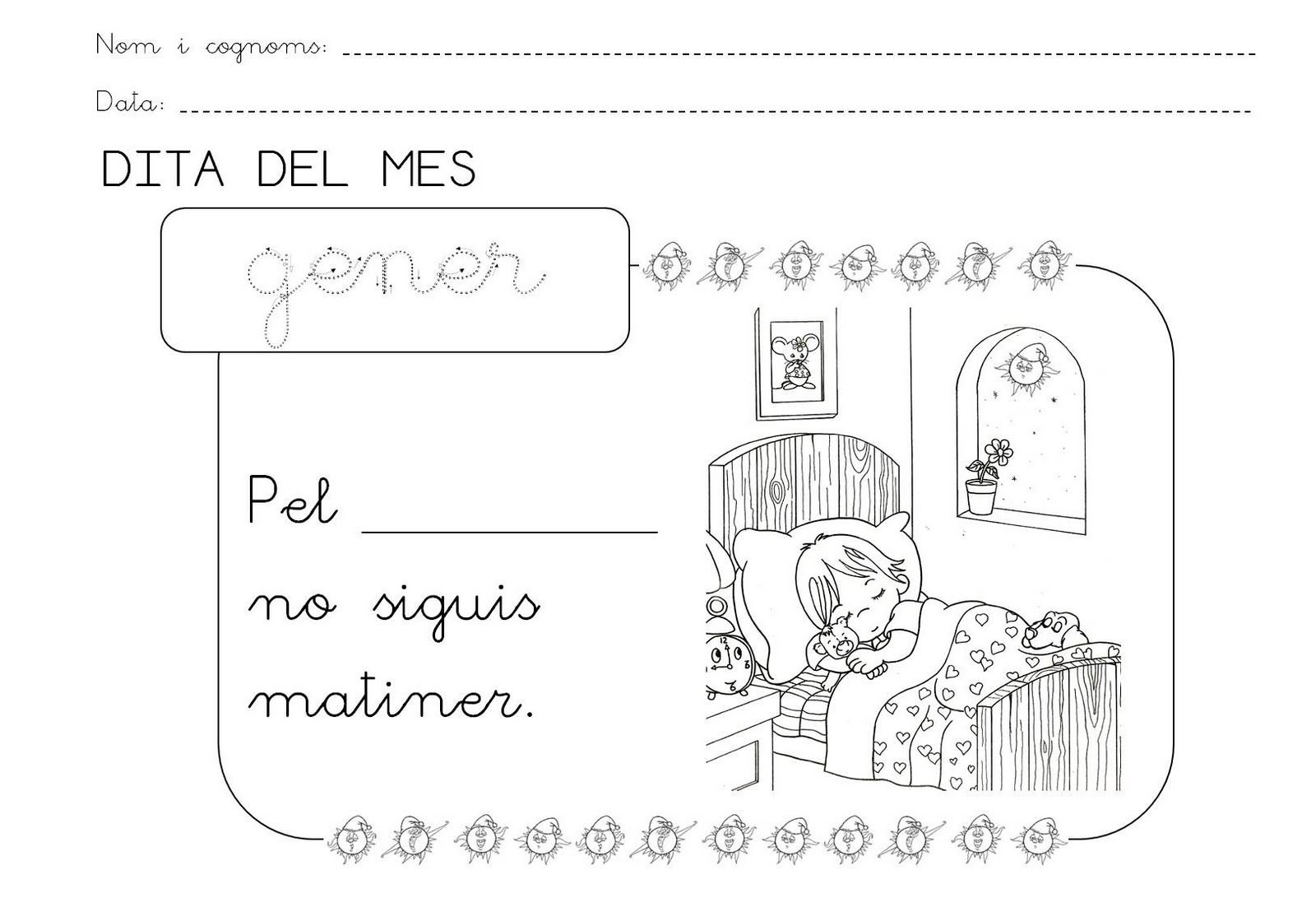 QUÉ HACEMOS HOY EN EL COLE?: DITA DE GENER