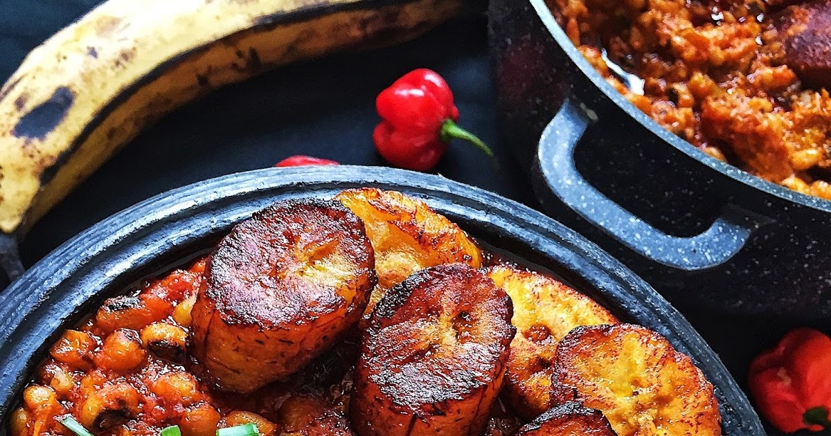 Akitchenfaraway : GHANAIAN STYLE STEWED BLACK EYED BEANS STEW (red red)