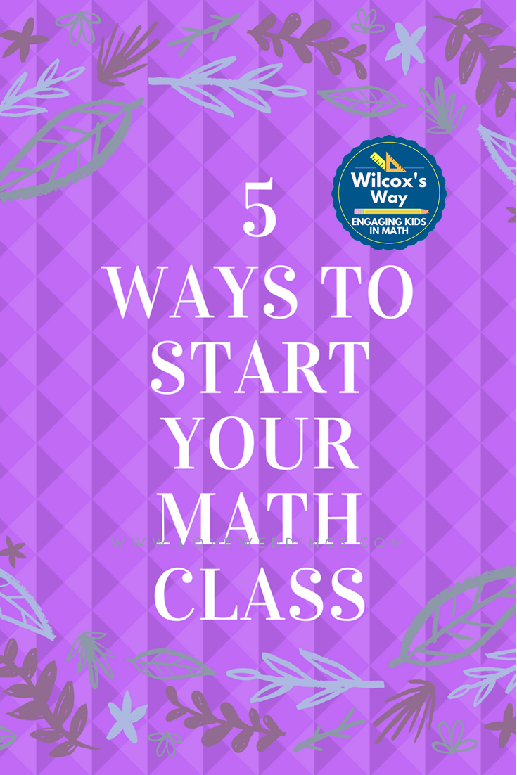 Wilcox's Way: Beginning of Class Routine Revamp