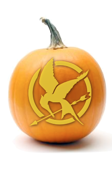 Hunger Games Mockingjay Pumpkin Stencil