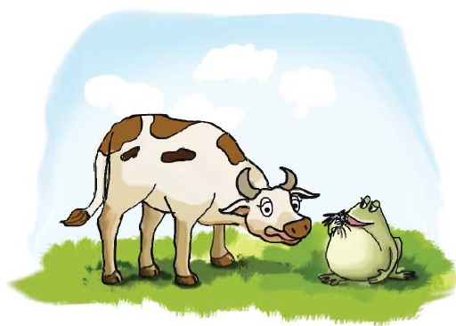 The cow and the frog | Stories for kids