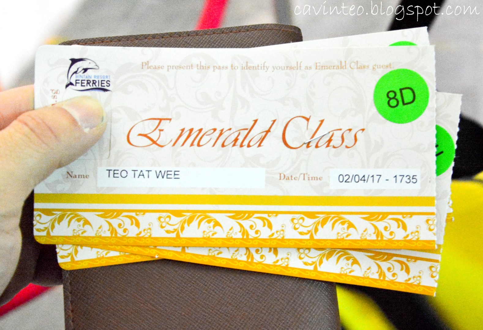 Entree Kibbles: Bintan Resort Ferries - Emerald Class Seat & Access to ...