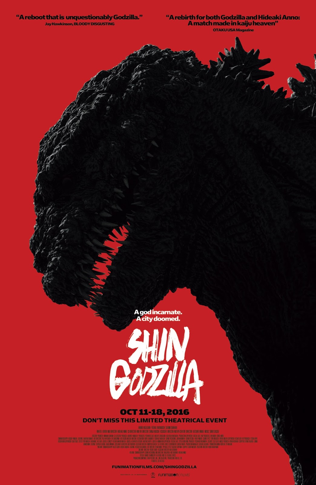 HK AND CULT FILM NEWS: “SHIN GODZILLA” STOMPS ACROSS NORTH AMERICA THIS ...