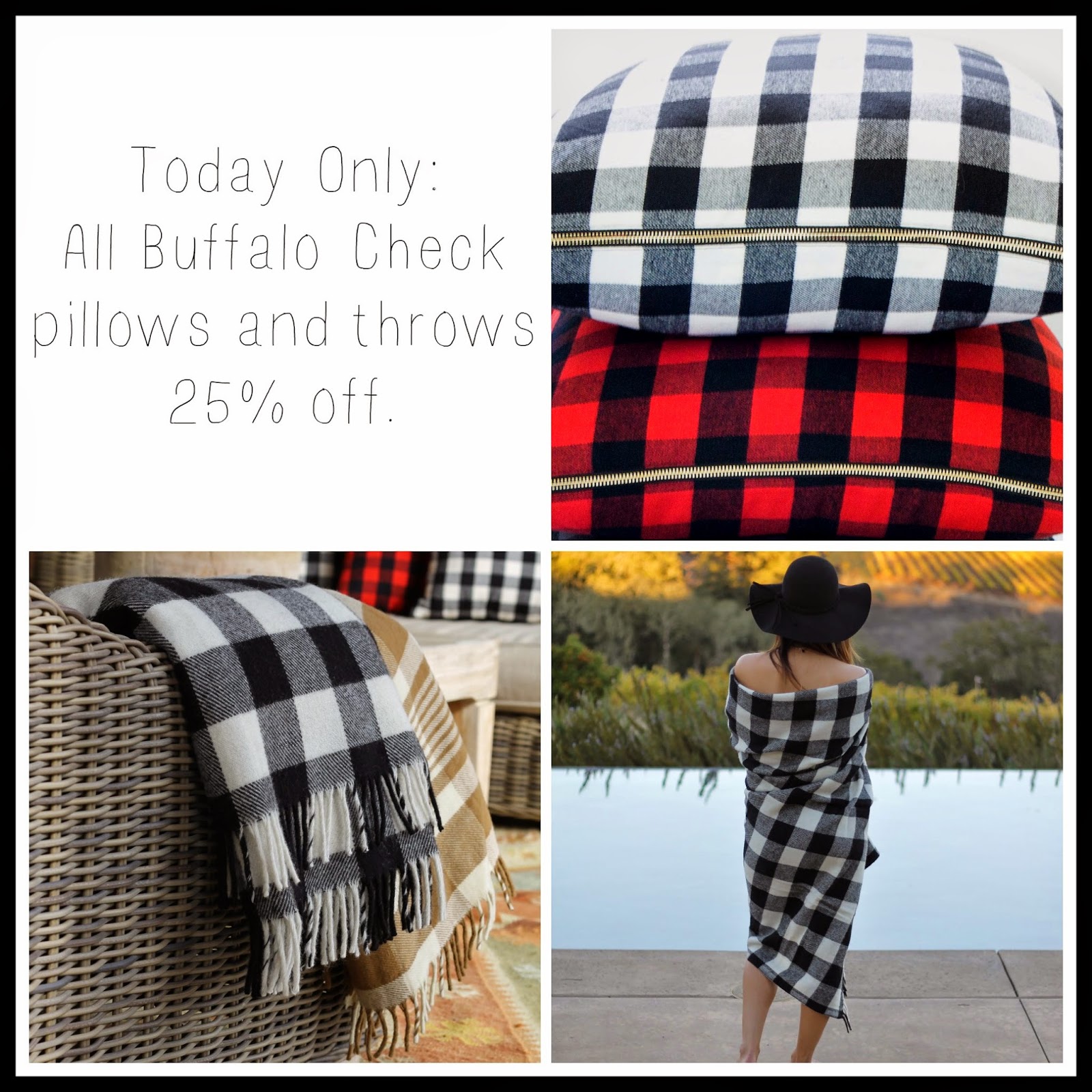 vignette design: I Love A Buffalo Check!